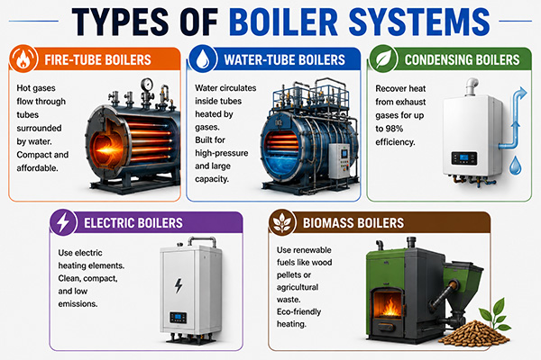 How Does a Boiler System Work? Components, Types & Efficiency Guide ...