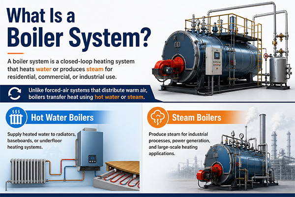 How Does a Boiler System Work? Components, Types & Efficiency Guide ...